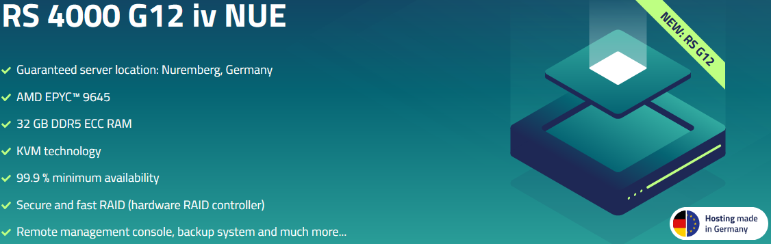 RS 4000 G12 1 month free - Netcup Vouchers